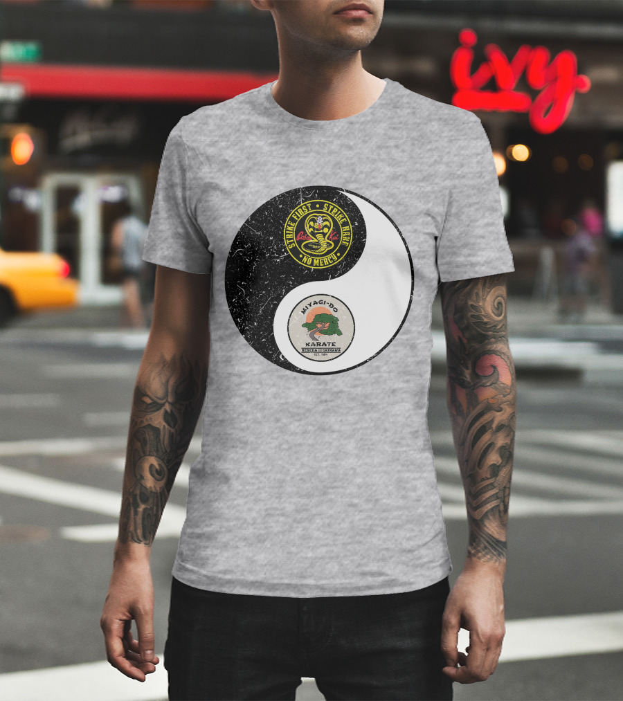 Cobra Kai Strike First Miyagi-Do Karate Yin Yang T-Shirt