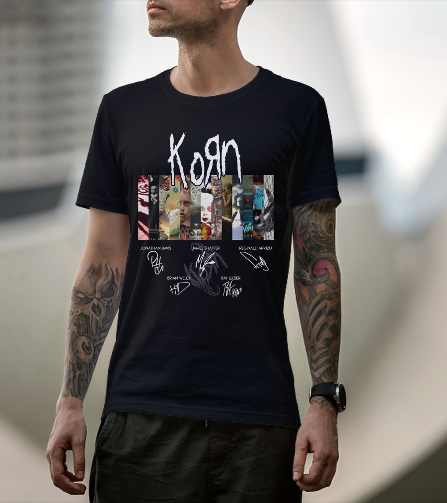 Korn Artwork And Signatures Compilation T-Shirt