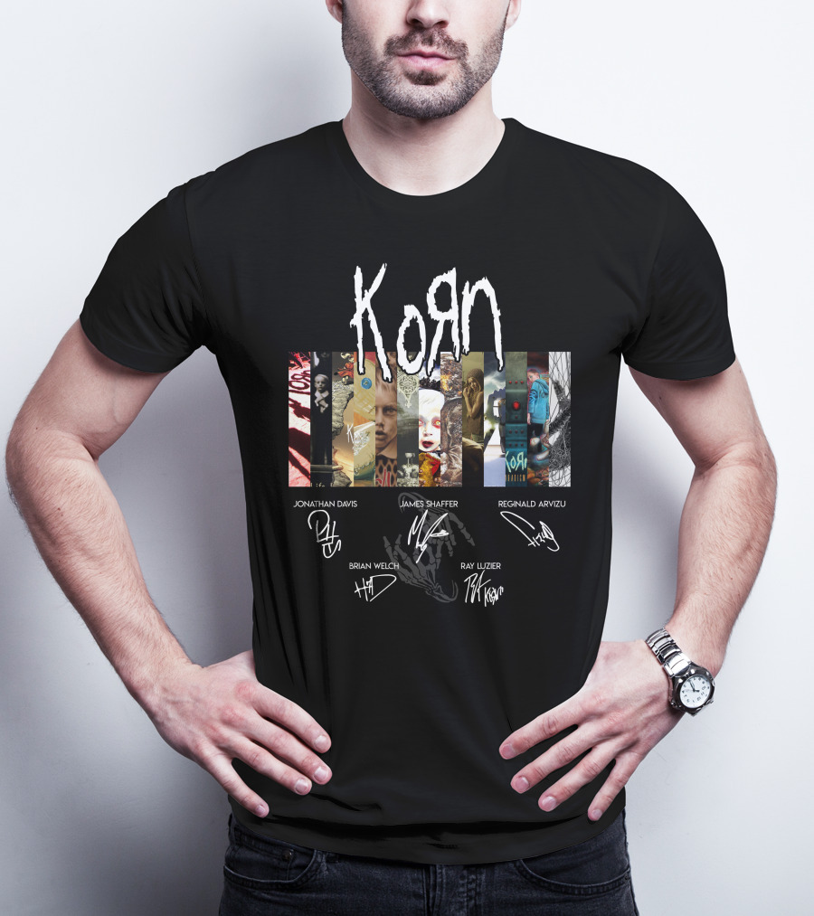 Korn Artwork And Signatures Compilation T-Shirt