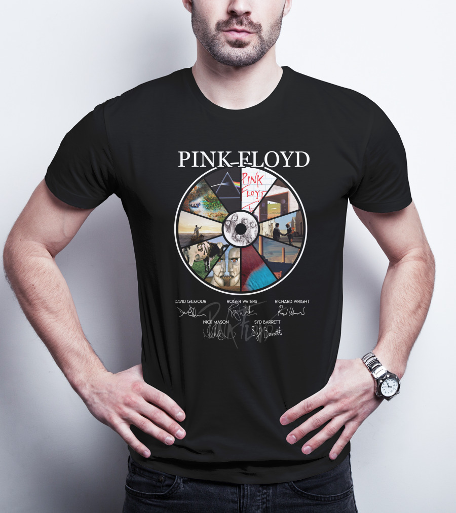 Pink Floyd Signed Album Art Collection T-Shirt