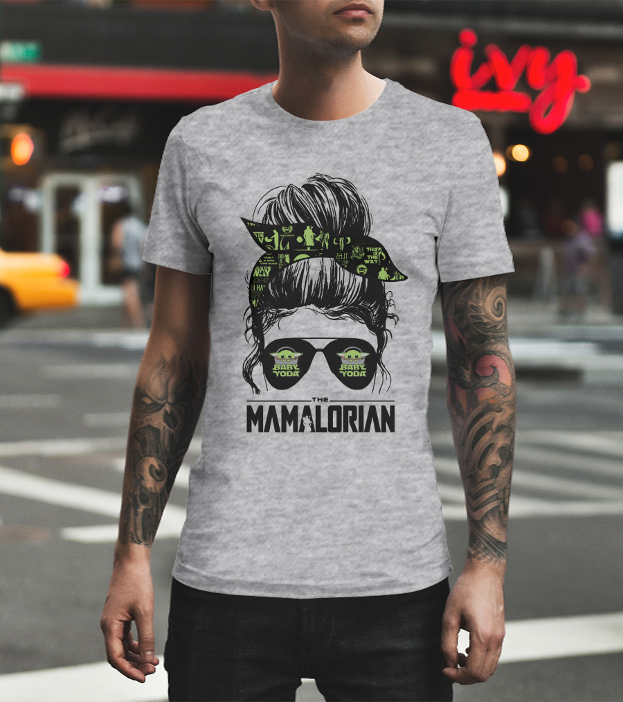 The Mamalorian Baby Yoda Grogu Star Wars T-Shirt