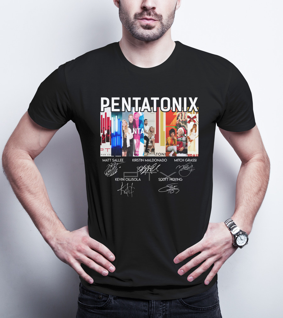 Pentatonix Matt Sallee Kirstin Maldonado Mitch Grassi Kevin Olusola Scott Hoying T-Shirt