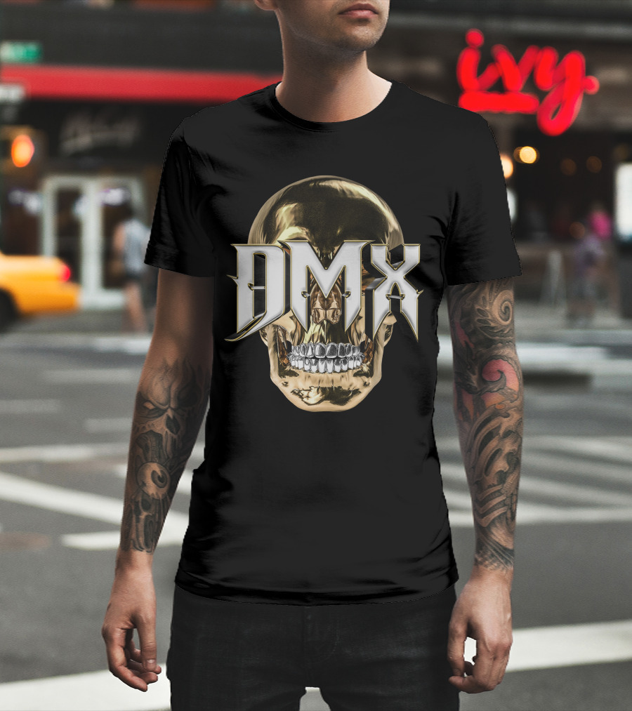 Dmx Gold Skull Luxury Trends T-Shirt
