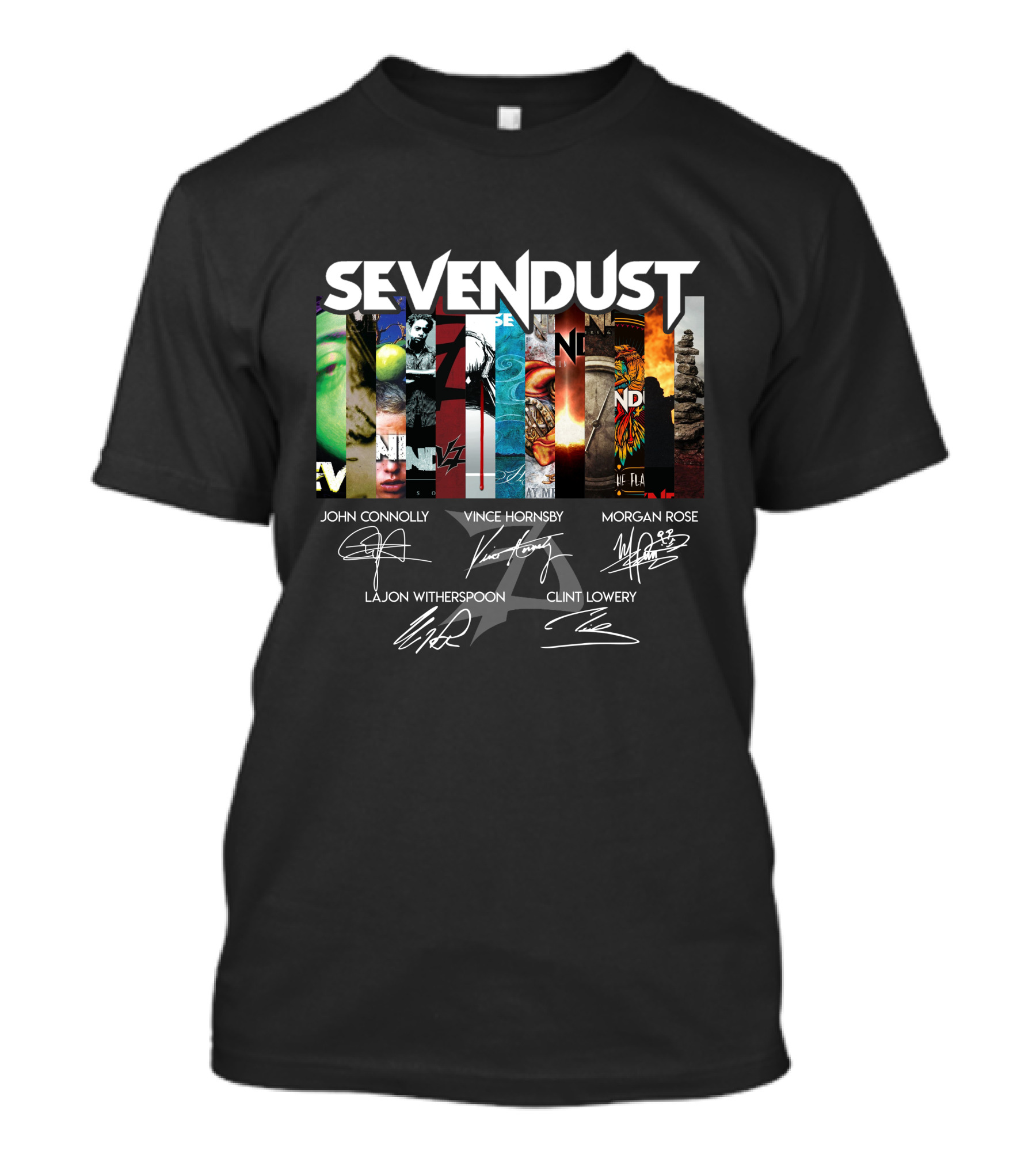 Sevendust John Connolly Vince Hornsby Morgan Rose Lajon Witherspoon Clint Lowery T-Shirt