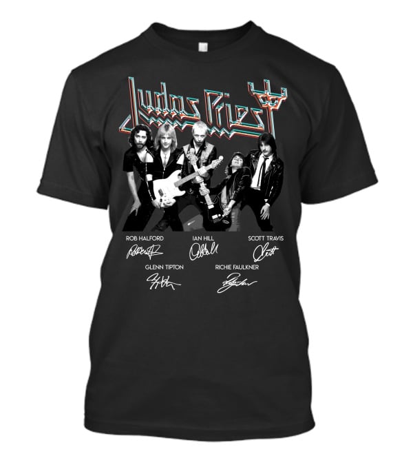 Judas Priest Rob Halford Ian Hill Scott Travis Glenn Tipton Richie Faulkner T-Shirt