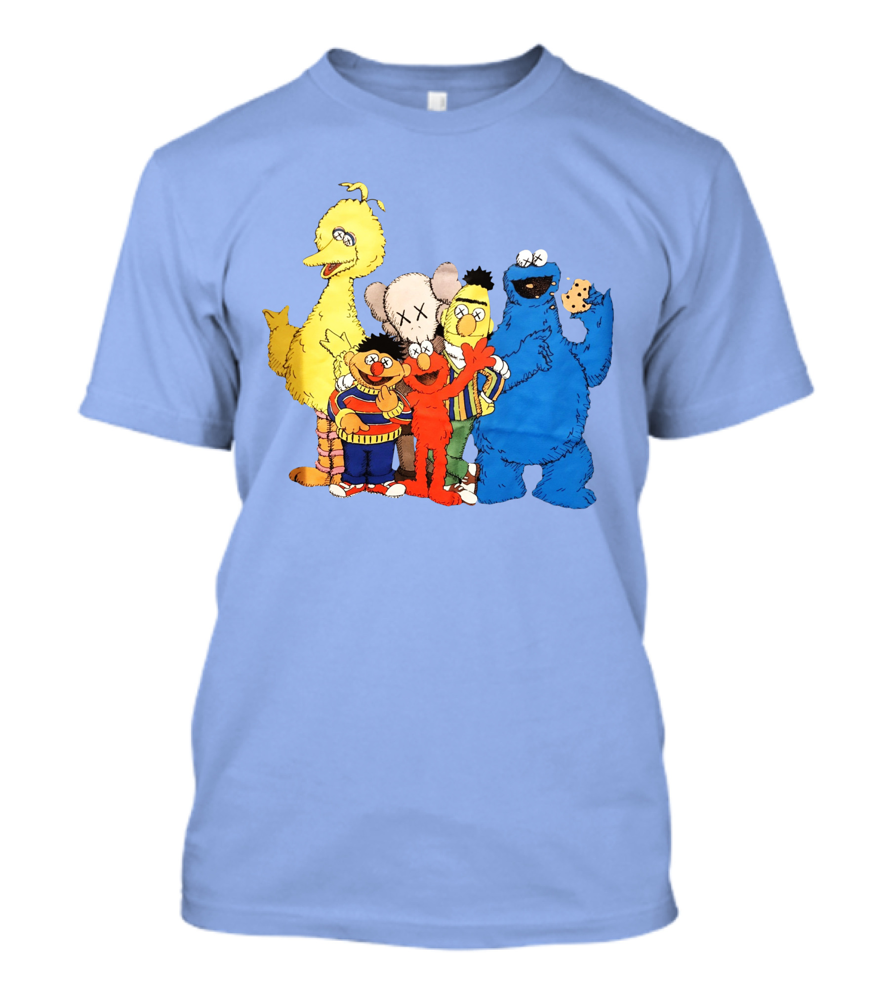 Kaws Sesame Street Characters Collection T-Shirt