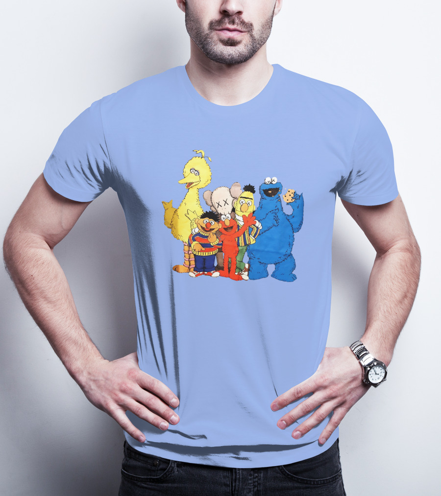 Kaws Sesame Street Characters Collection T-Shirt
