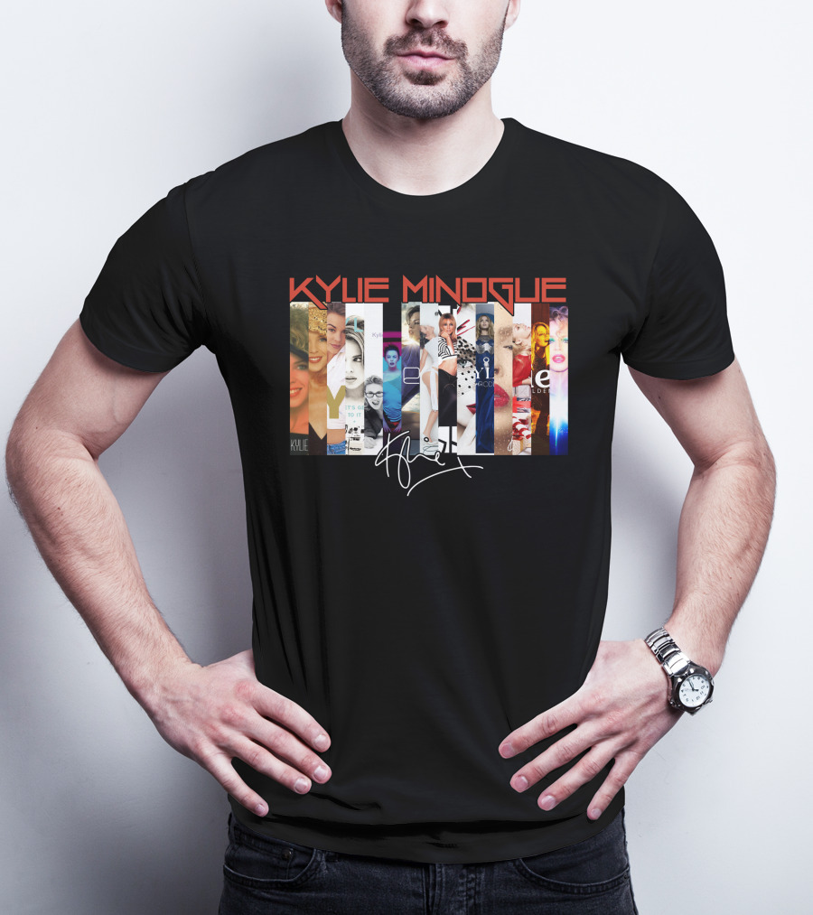 Kylie Minogue Collage With Signature T-Shirt