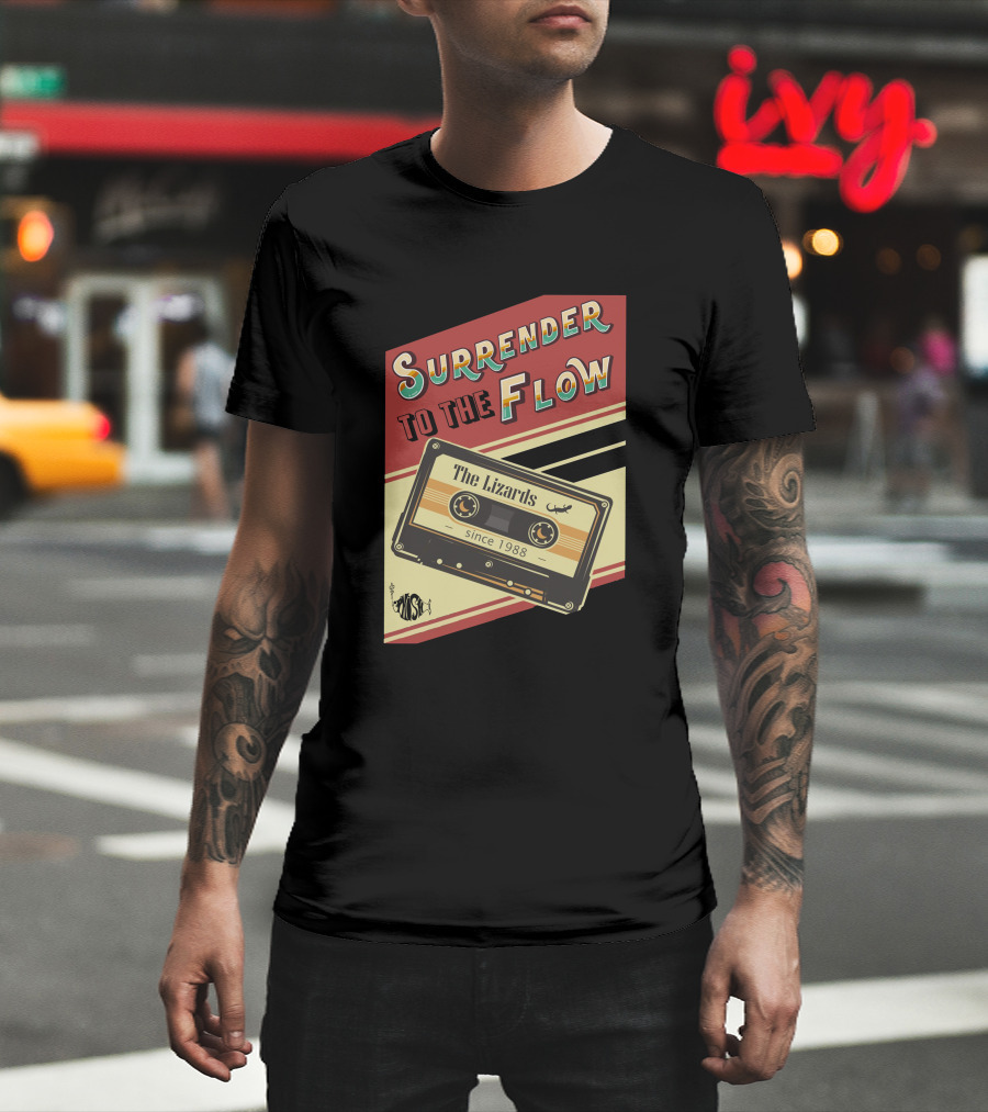 Surrender To The Flow The Lizards Since 1988 Cassette T-Shirt