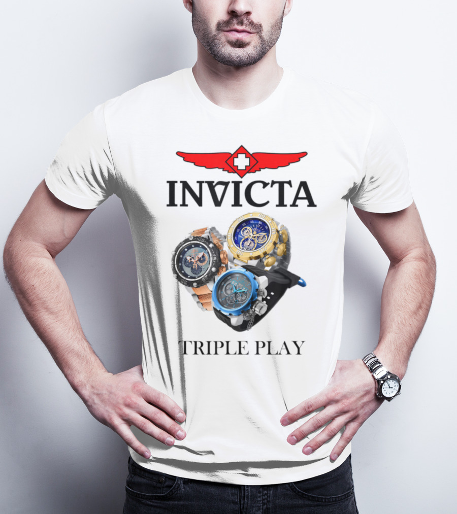 Invicta Triple Play Swiss-Inspired Luxurious Watch Collection T-Shirt