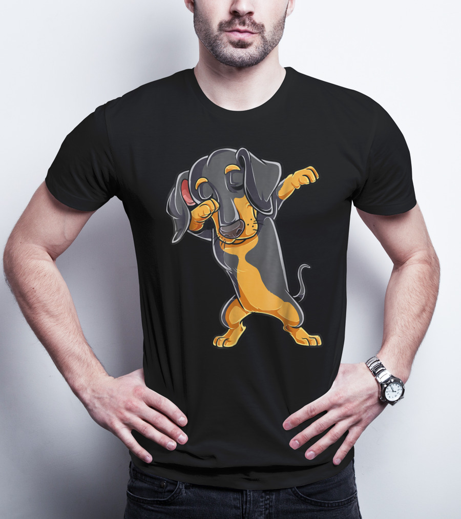 Dabbing Dachshund Puppy Lovers Dab Dance Boys T-Shirt