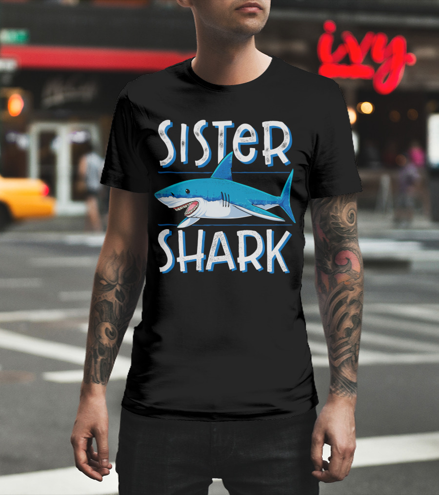 Sister Shark Family Matching Jawsome Shark T-Shirt