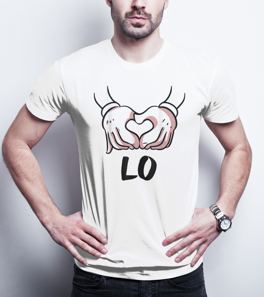 Valentines Day Hands Heart LO T-Shirt