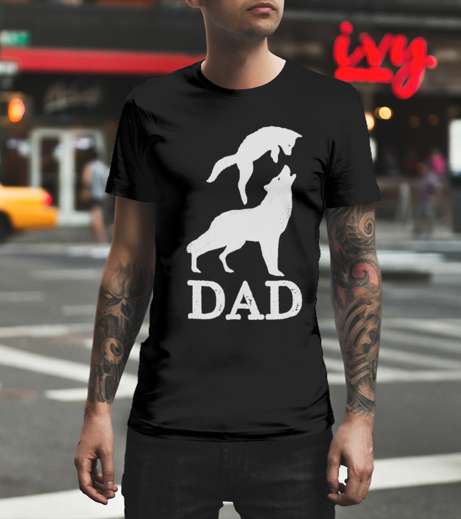 Dad Wolf And Pup T-Shirt