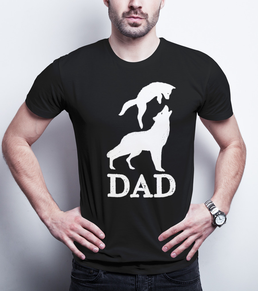 Dad Wolf And Pup T-Shirt