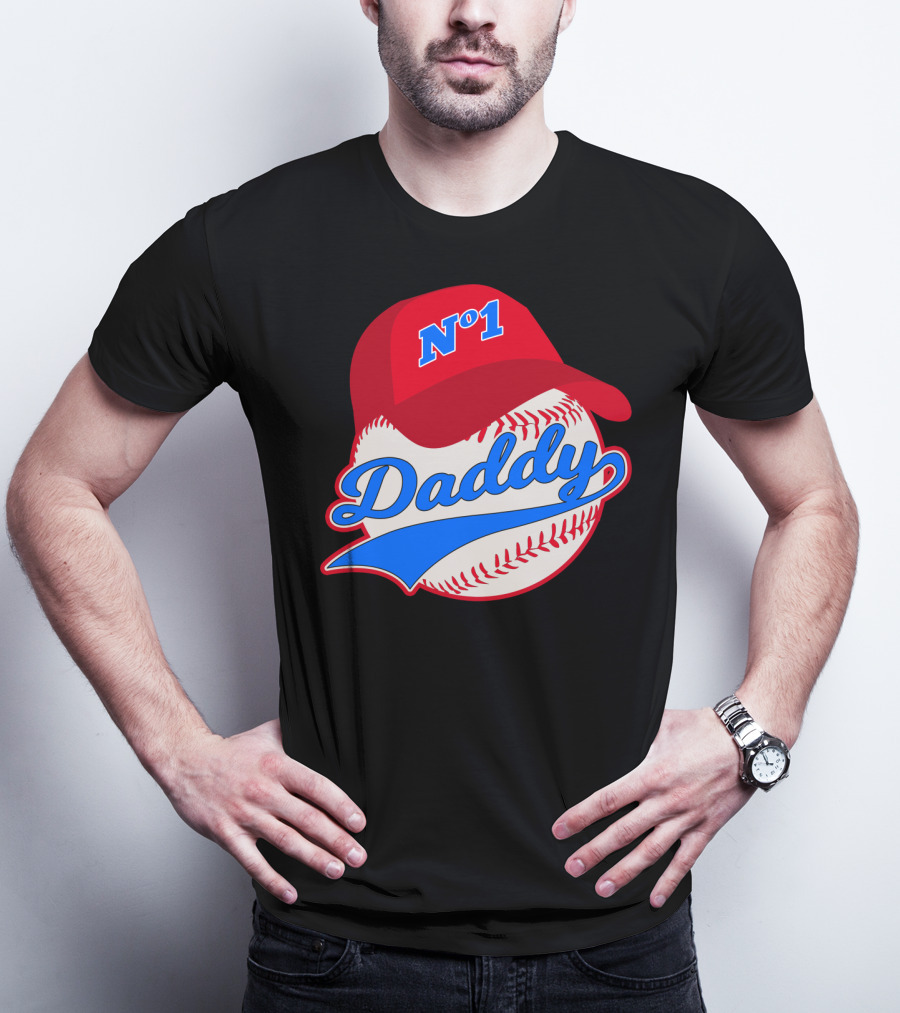 No 1 Daddy Baseball Cap T-Shirt