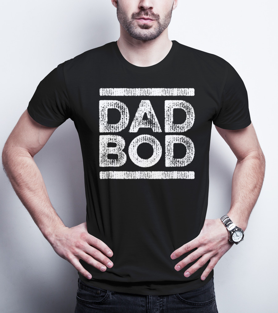 Dad Bod Faded Stripe Vintage 80s Gold31 T-Shirt