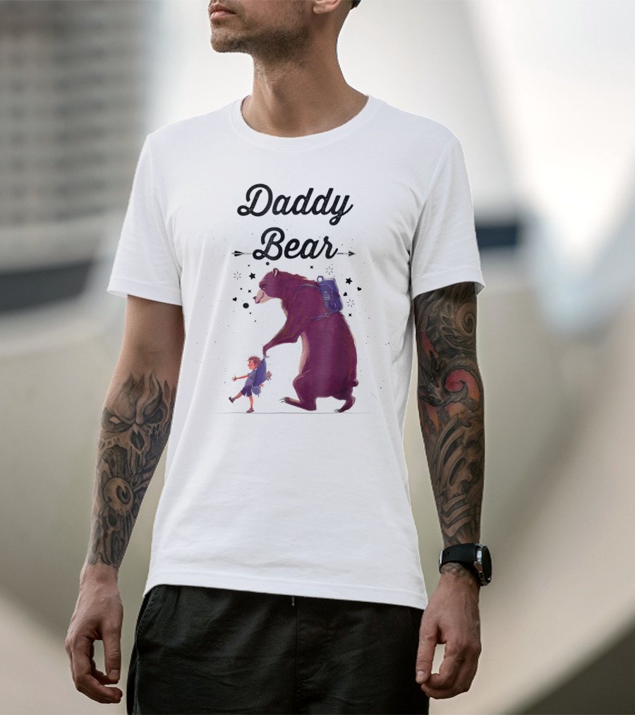 Daddy Bear Camping Papa Mens Dad Father T-Shirt