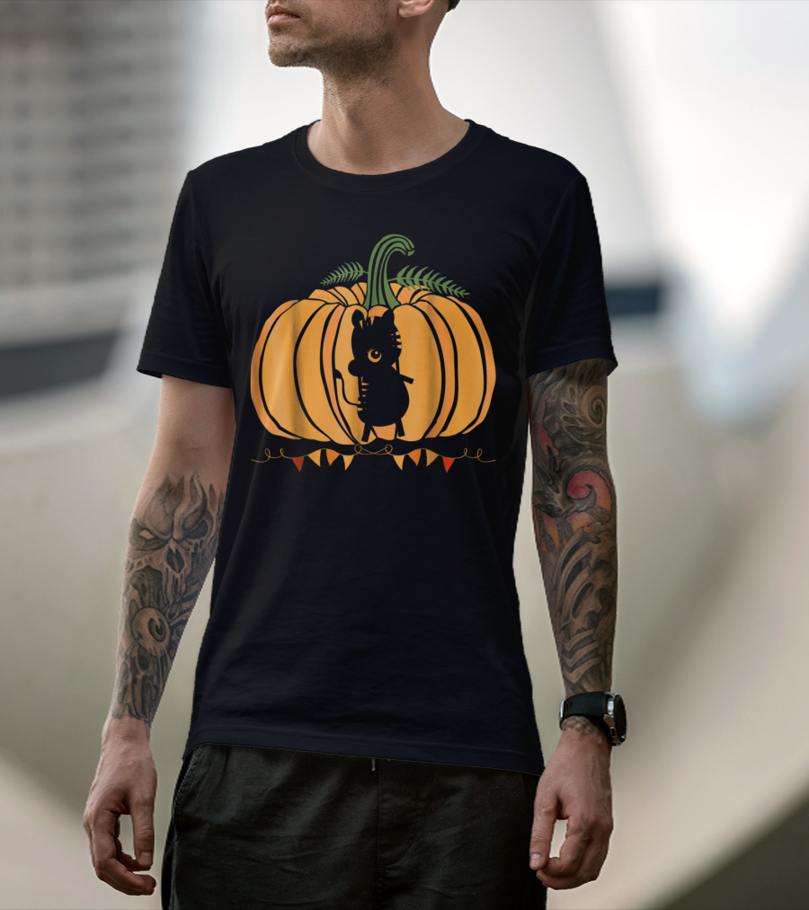 Animal Halloween Pumpkin Silhouette Dad Mom78 T-Shirt