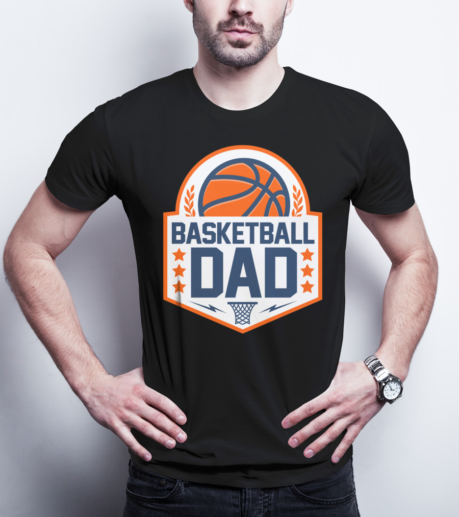 Basketball Dad Perfect Birthday Gift For Basketball Lovers T-Shirt