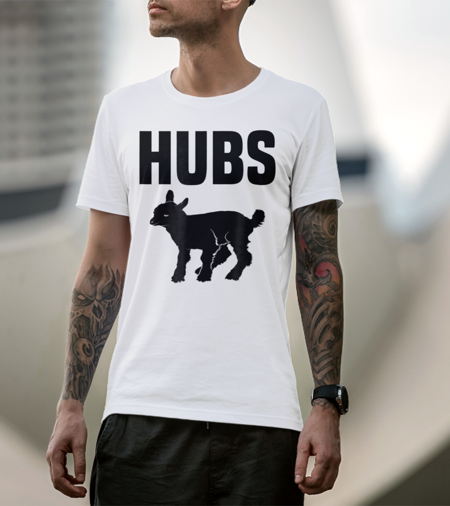Hubs Baby Goat For Husband Wife Dad T-Shirt
