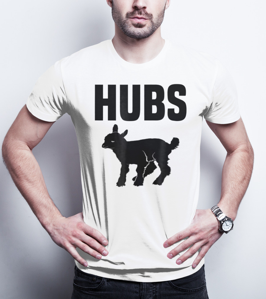 Hubs Baby Goat For Husband Wife Dad T-Shirt