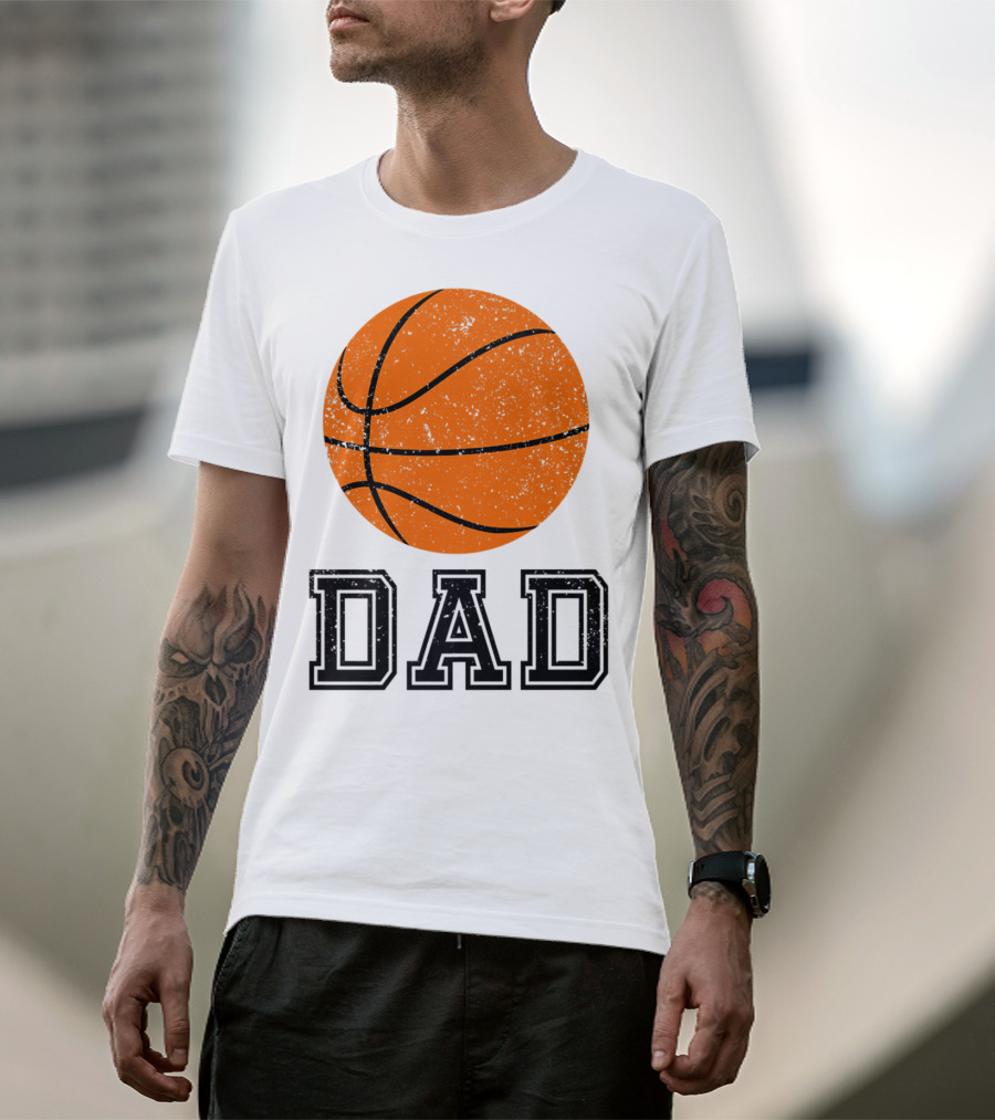 Basketball Dad Vintage Ball T-Shirt