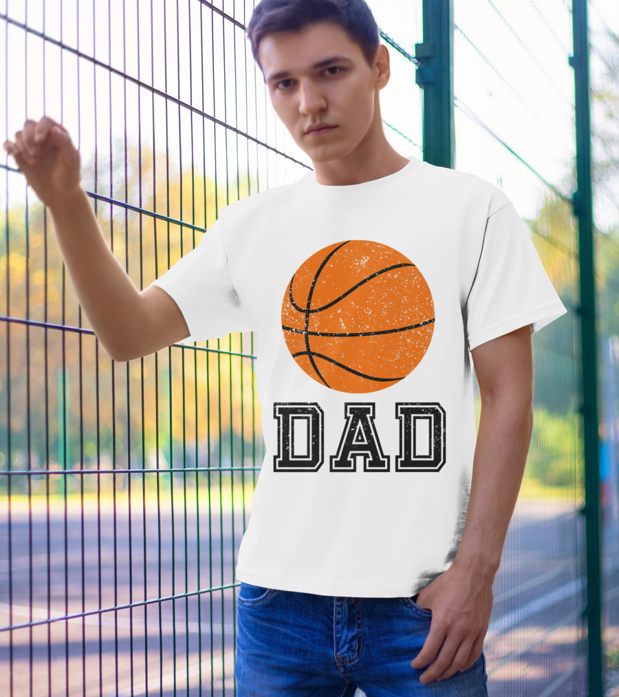 Basketball Dad Vintage Ball T-Shirt