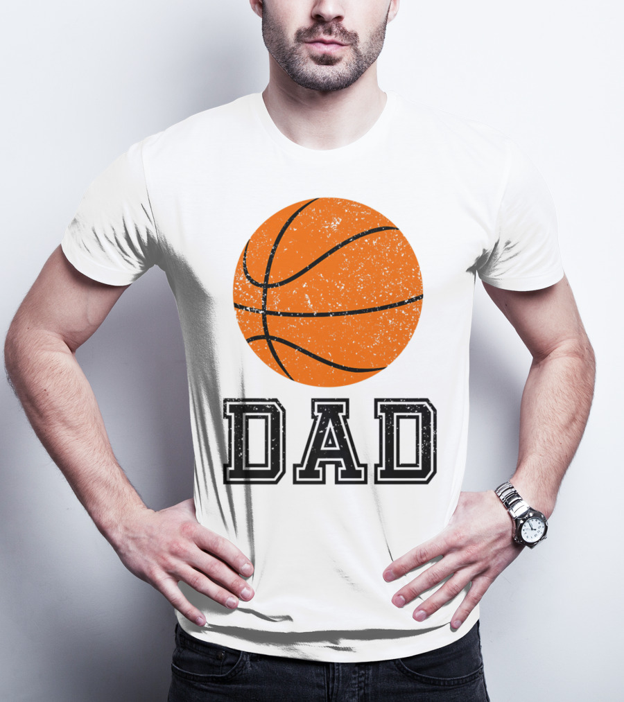 Basketball Dad Vintage Ball T-Shirt