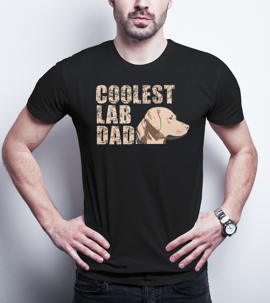 Coolest Lab Dad Dog Labrador Retriever Dad T-Shirt