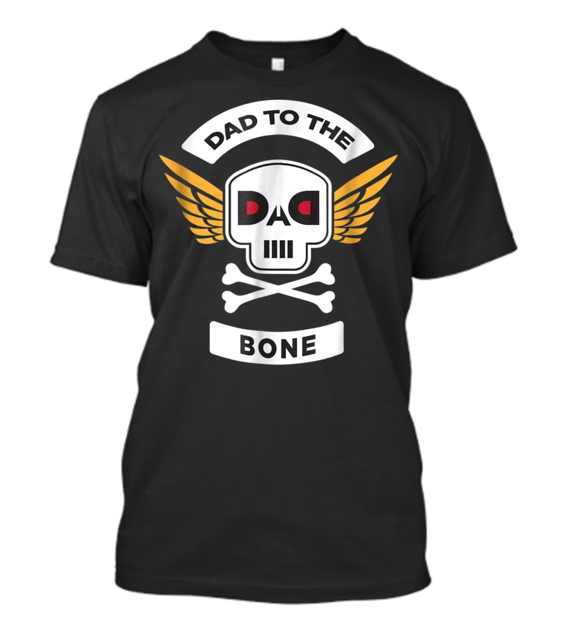 DAD To The Bone Skull Wings Sioux City Rap Merch15 T-Shirt