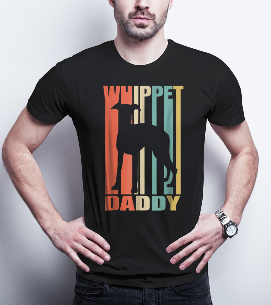 Whippet Daddy Vintage Love Dog56 T-Shirt