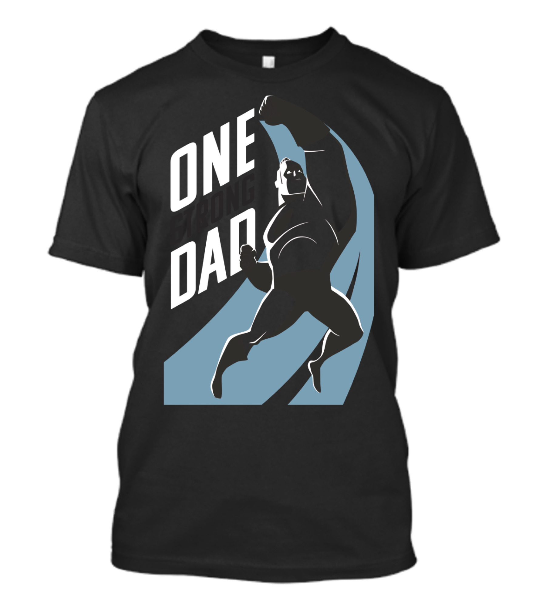 Disney Pixar Incredibles 2 One Strong Dad Iconic Heroic Pose T-Shirt