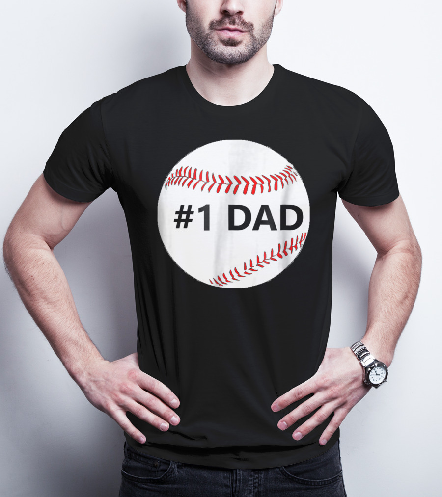 1 Dad Baseball T-Shirt
