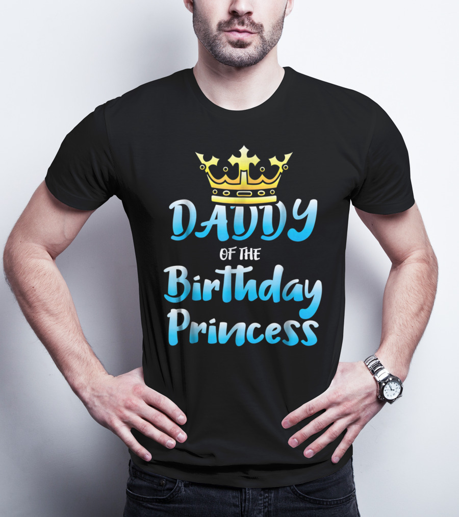 Daddy Of The Birthday Princess Crown T-Shirt