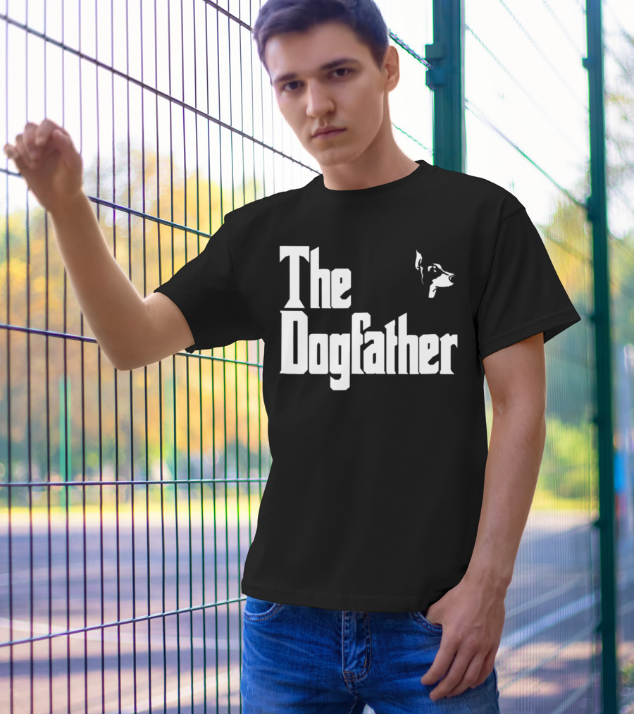 Doberman Pinscher Dad The Dogfather Birthday T-Shirt
