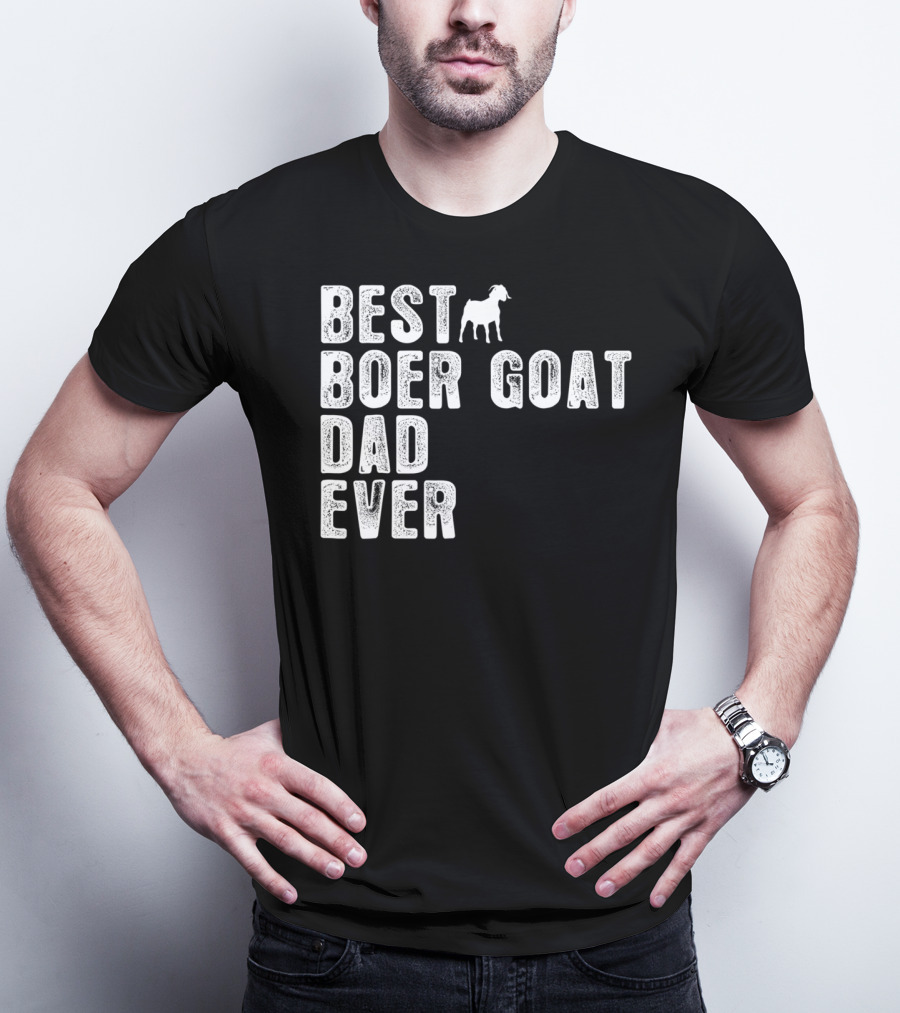 BEST BOER GOAT DAD EVER Iconic Farmers Edition T-Shirt