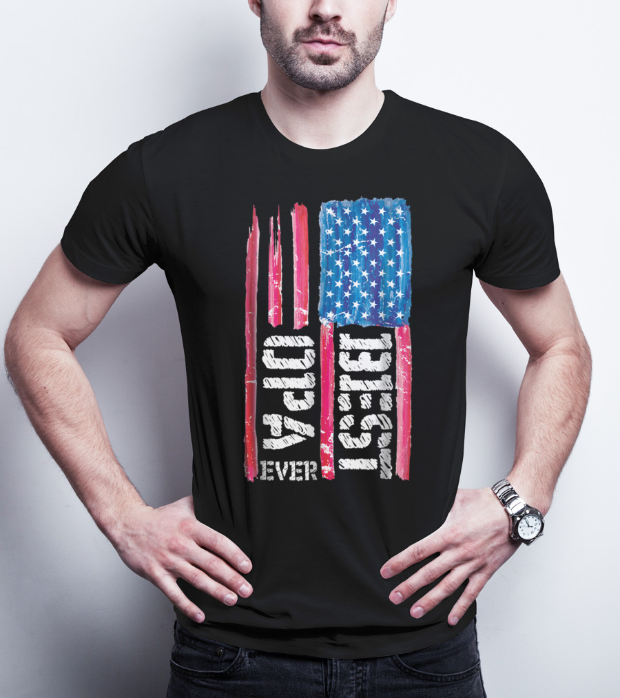 Best Opa Ever Patriotic Distressed American Flag T-Shirt