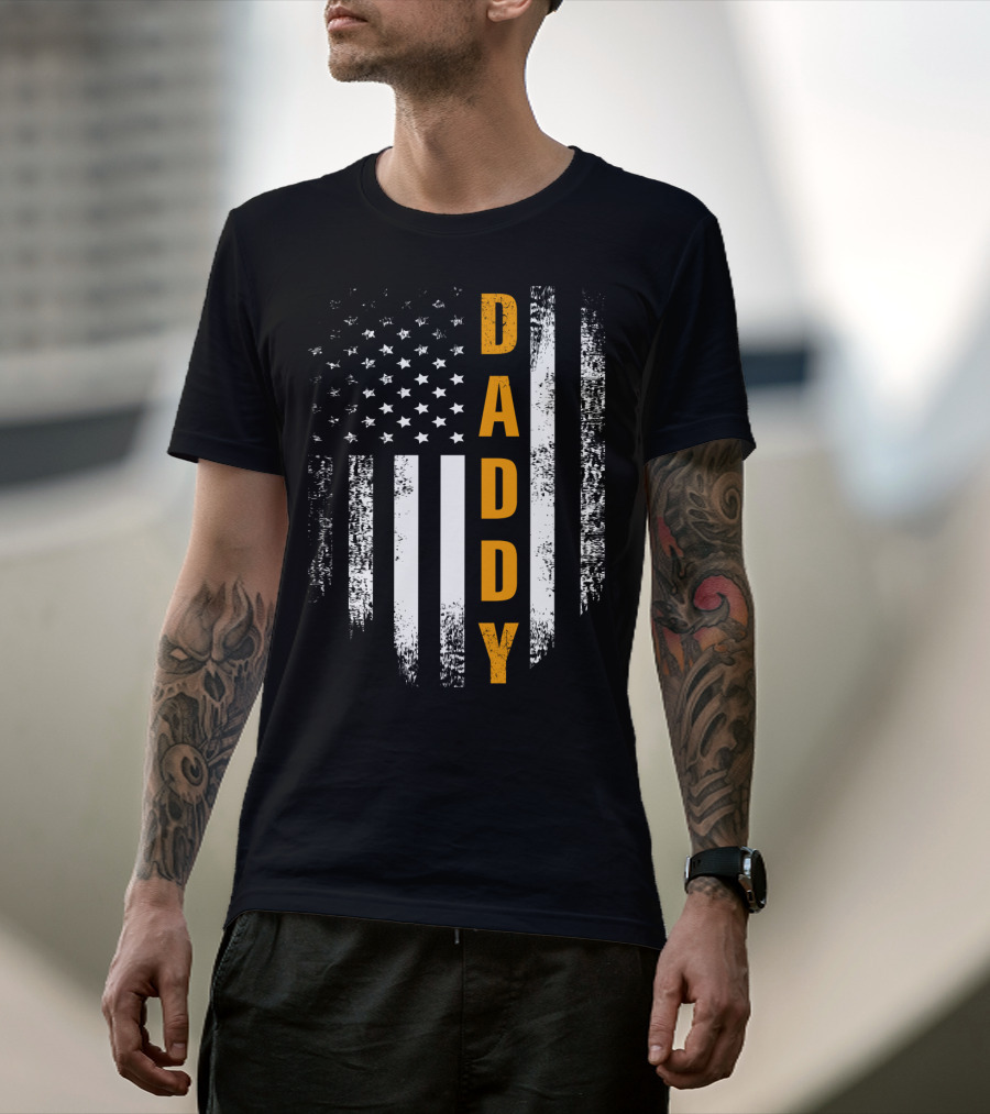 Proud American Daddy Flag T-Shirt