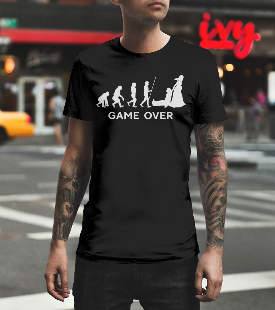Game Over Wedding Funny Evolution66 Cool New T-Shirt