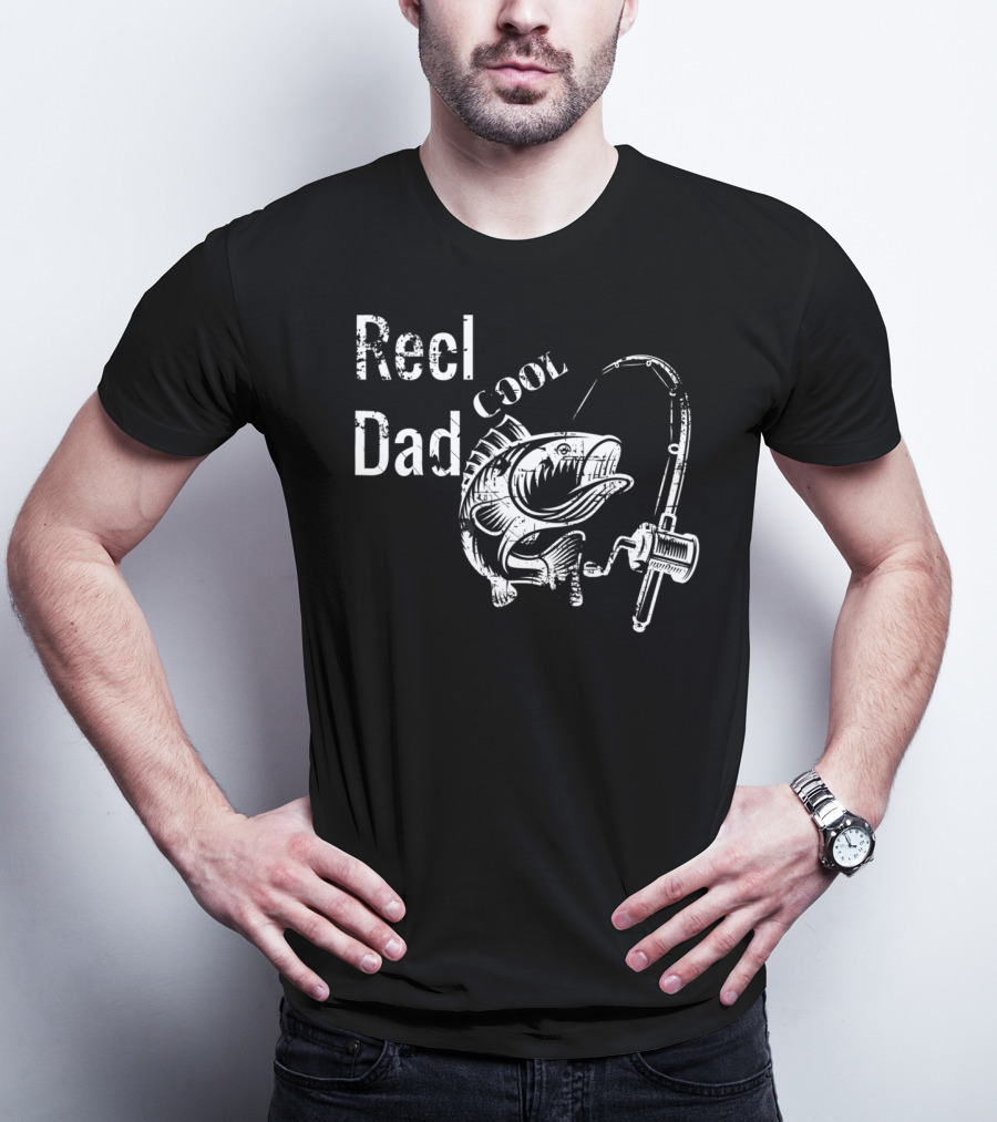 Reel Cool Dad Fishing Papa Tee28 T-Shirt