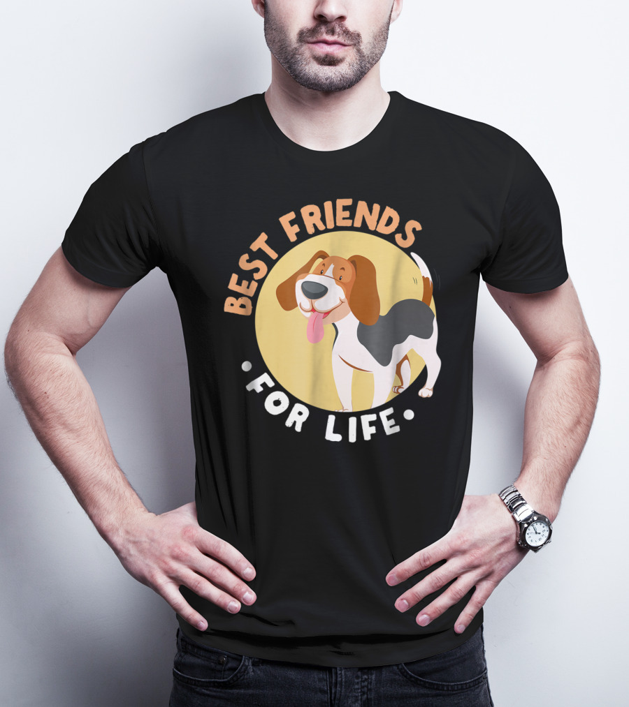 Best Friends For Life Beagle Dad Funny T-Shirt