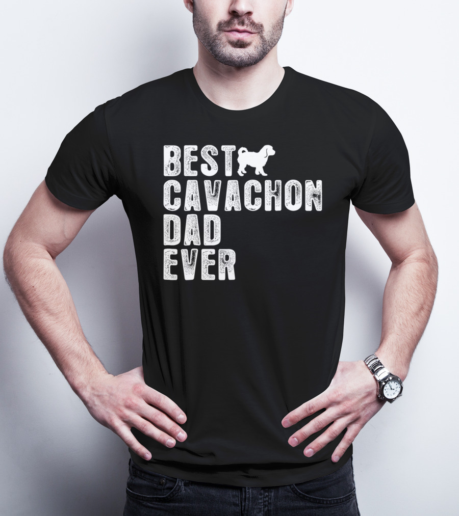 BEST CAVACHON DAD EVER CAVALIER BICHON MIX T-Shirt