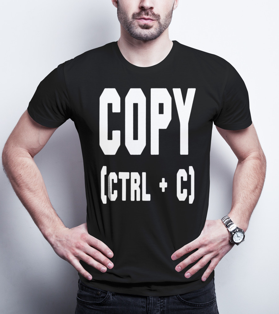 Best Funny Birthday Dad Papa From Sons Copy Ctrl + C 76 T-Shirt