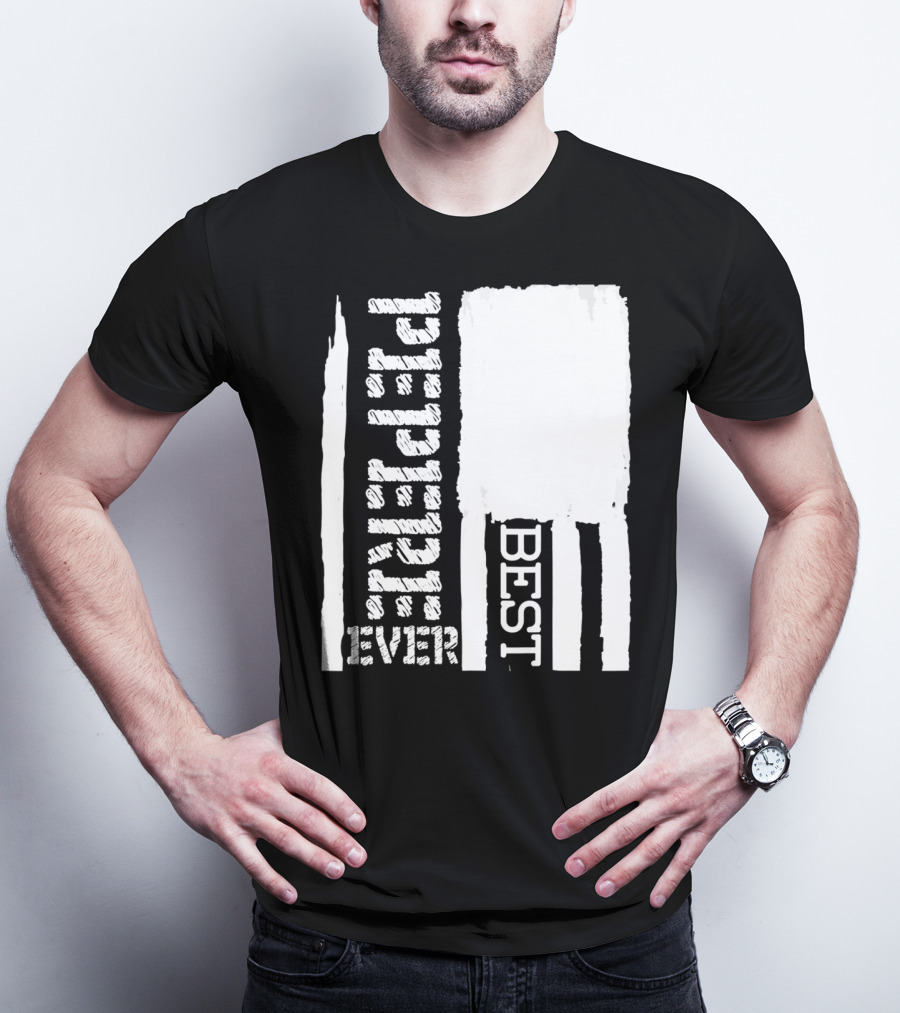 Best Pepere Ever Distressed Flag T-Shirt