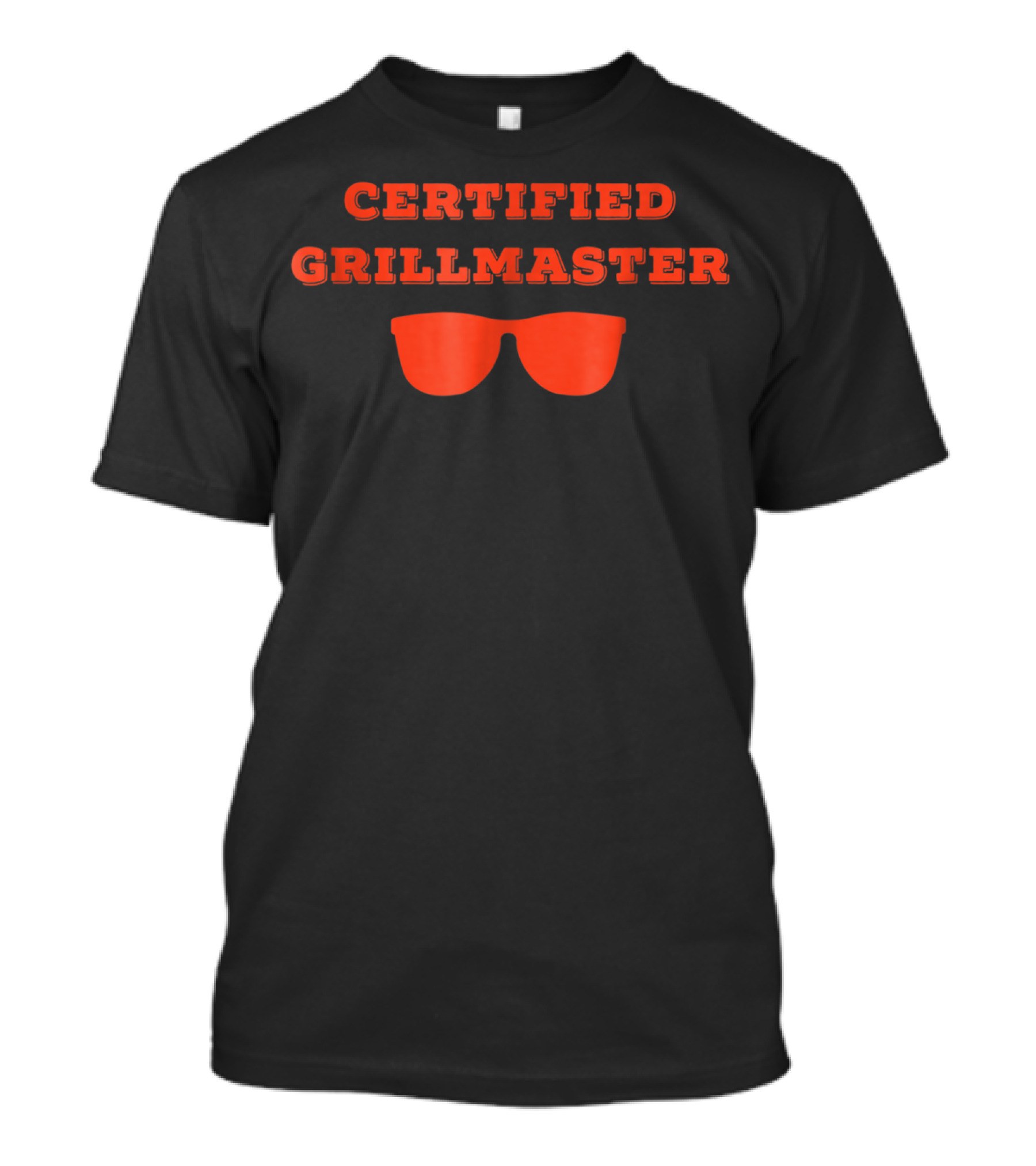 Certified Grillmaster Dad Pun BBQ Cooking With Sunglasses T-Shirt