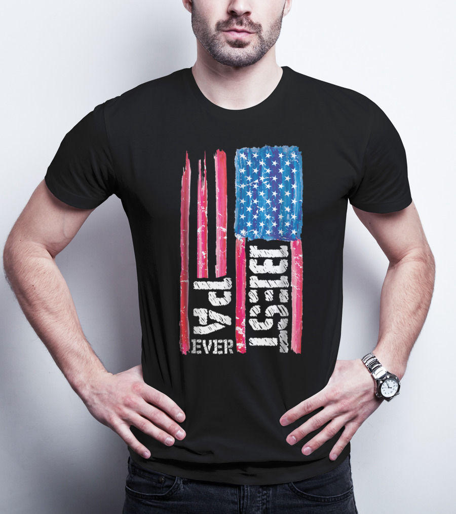Best Pa Ever Distressed American Flag 93 T-Shirt