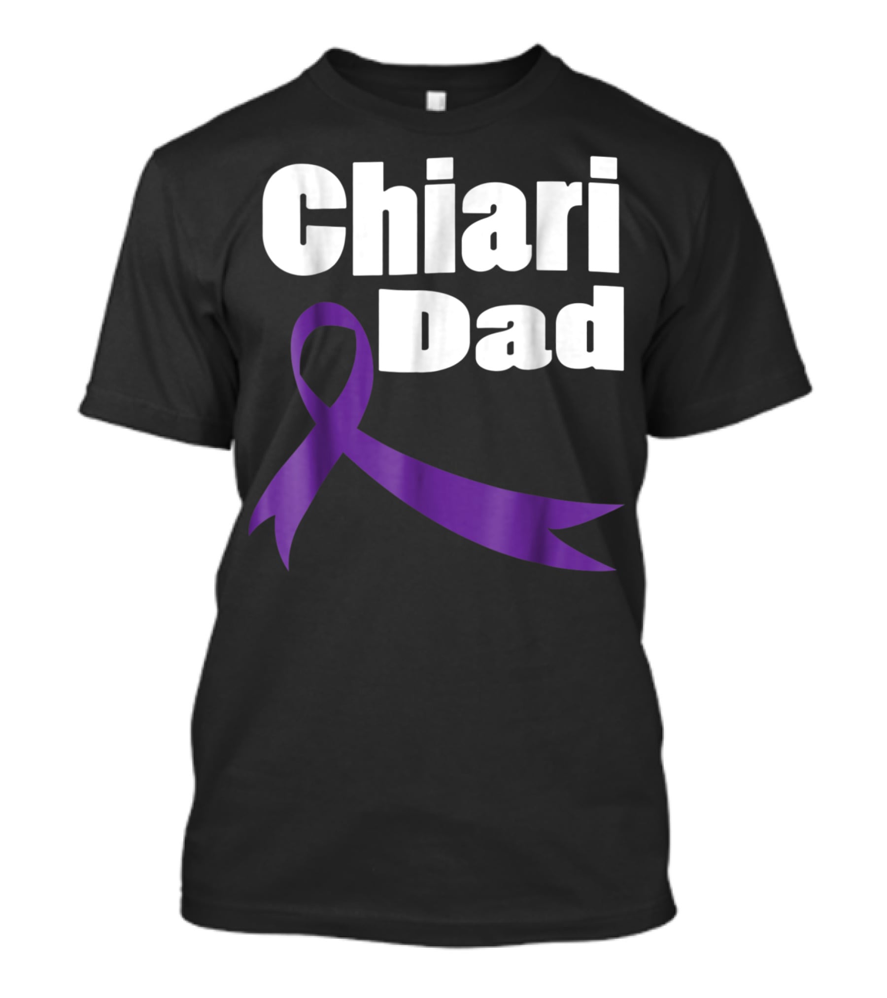Chiari Malformation Dad Awareness Purple T-Shirt