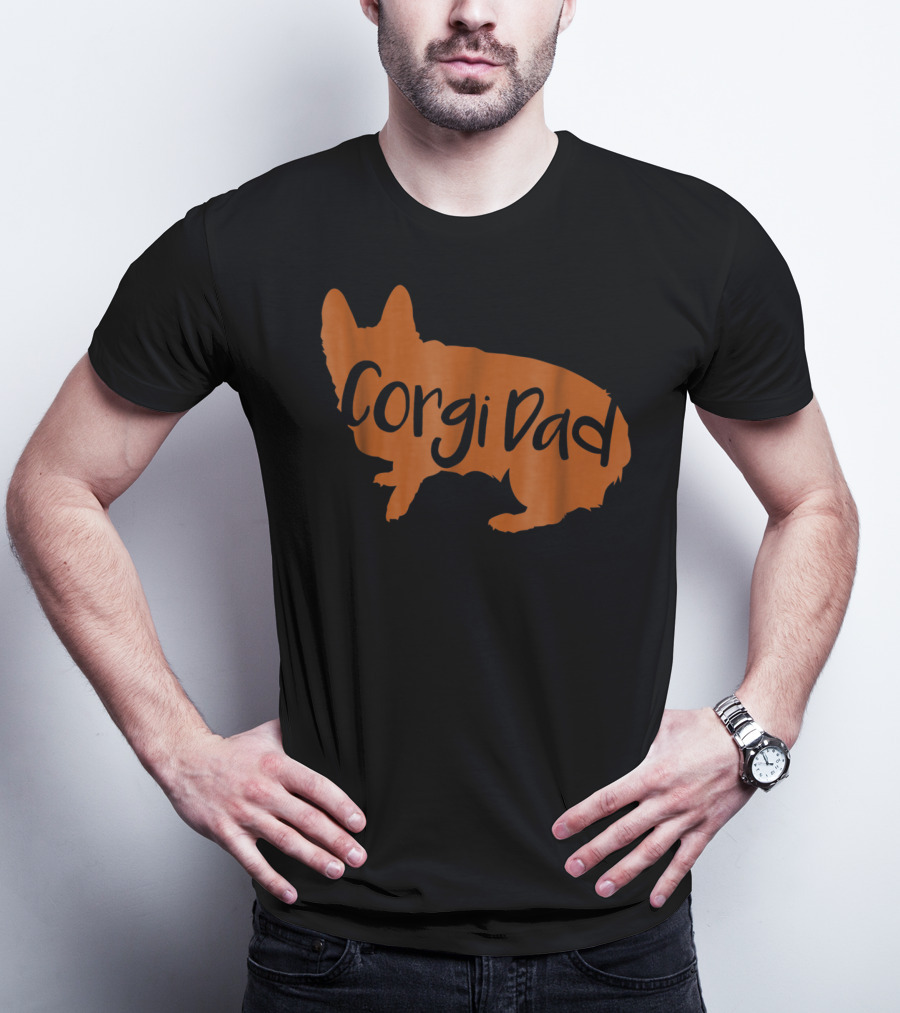 Corgi Dad Lover Dog T-Shirt