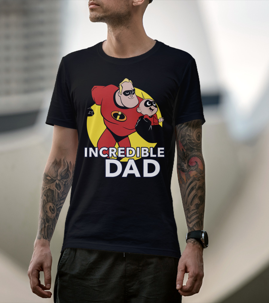 Disney Pixar Incredibles 2 Incredible Dad Jack Jack And Dad T-Shirt